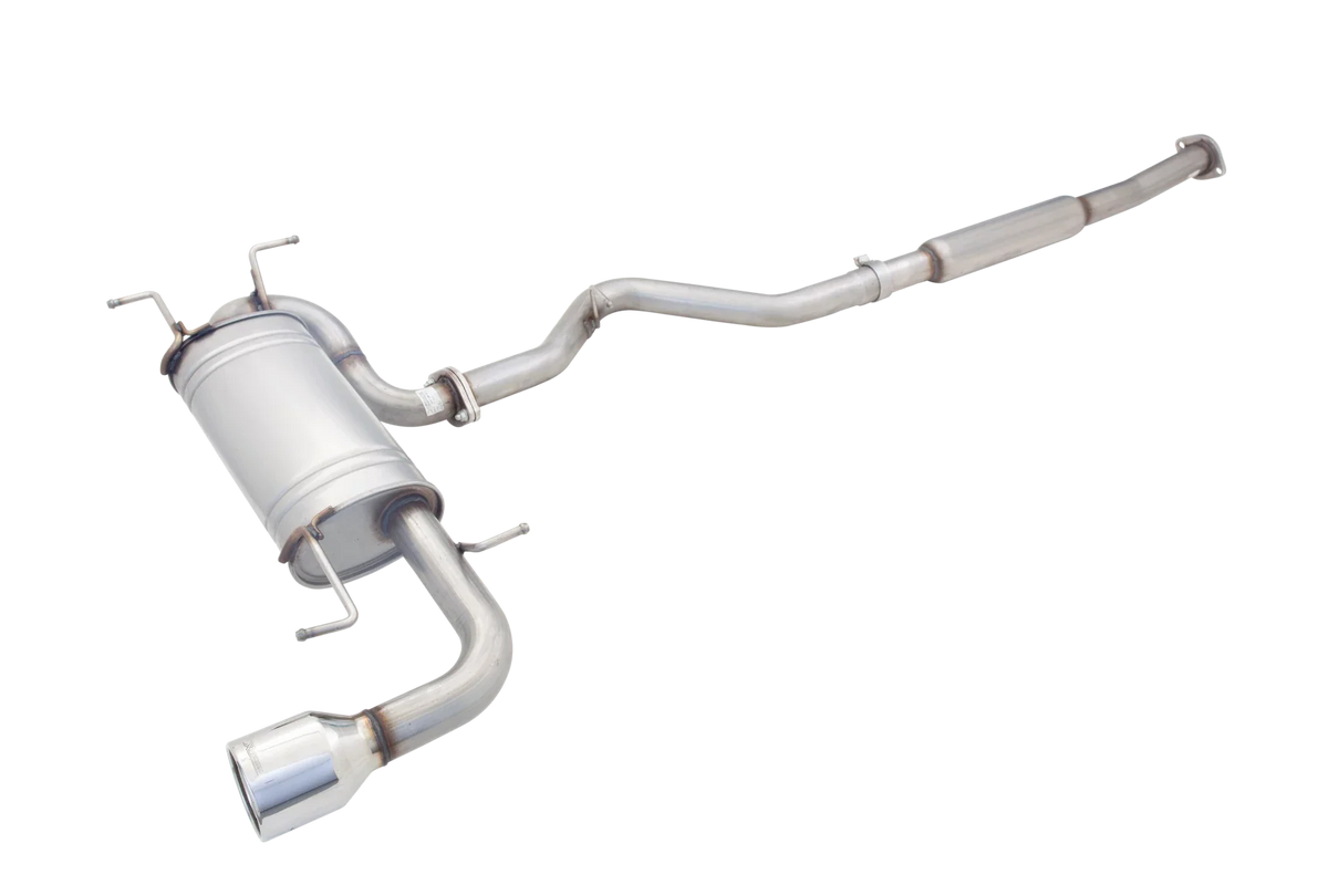 Subaru Impreza Raw 409 Stainless Cat-Back Exhaust System with Single T ...