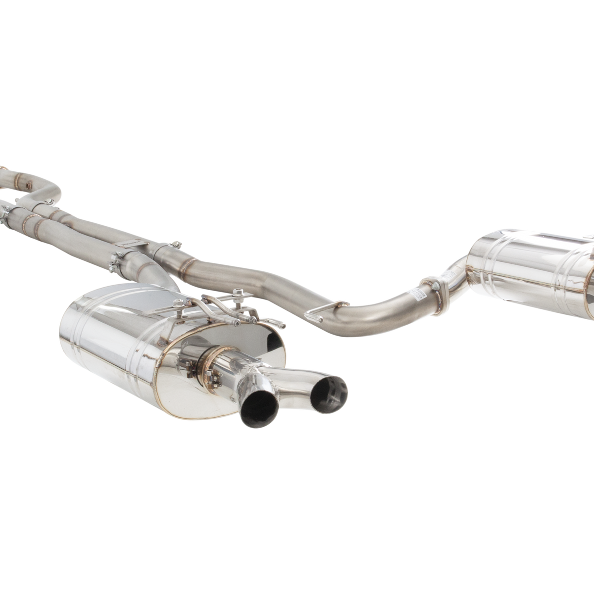 HSV VF Maloo Sedan Straight Pipe Center Twin 3-inch Cat-Back Exhaust S ...