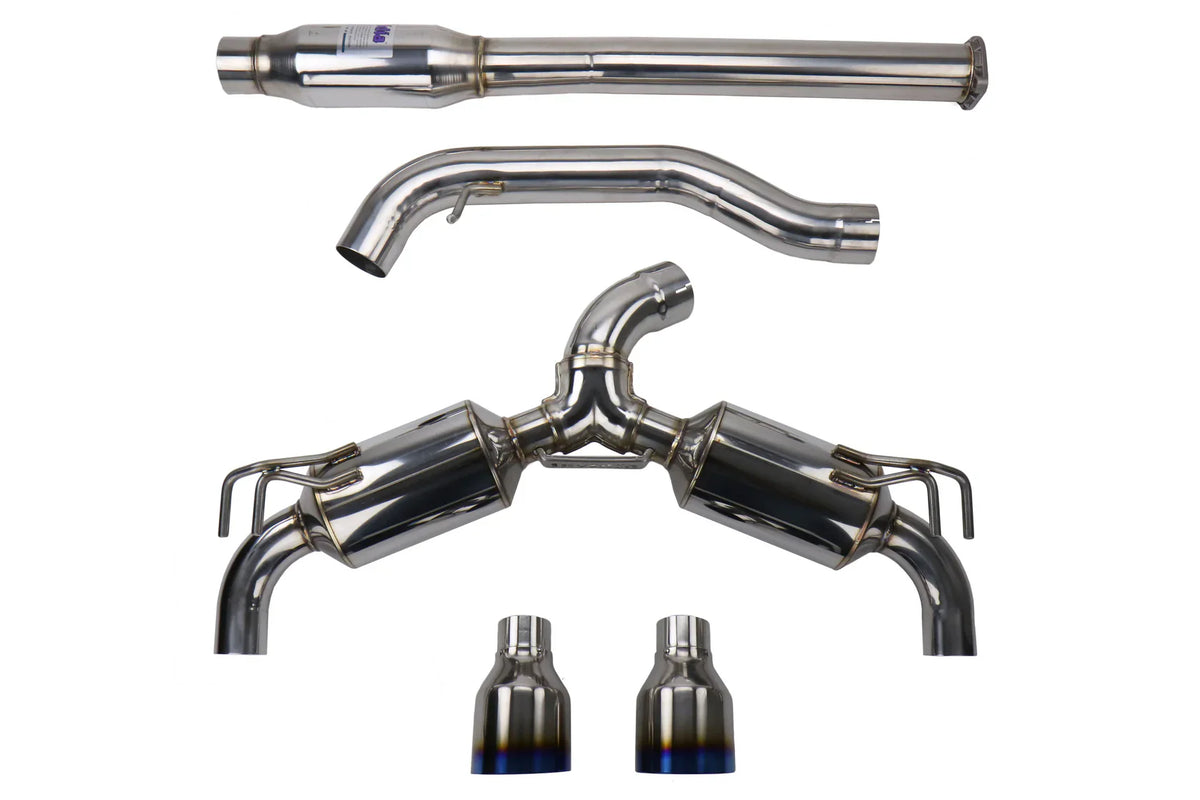Mitsubishi Evo X Dual N1 Turbo-Back Exhaust System - PSR O2 Outlet ...