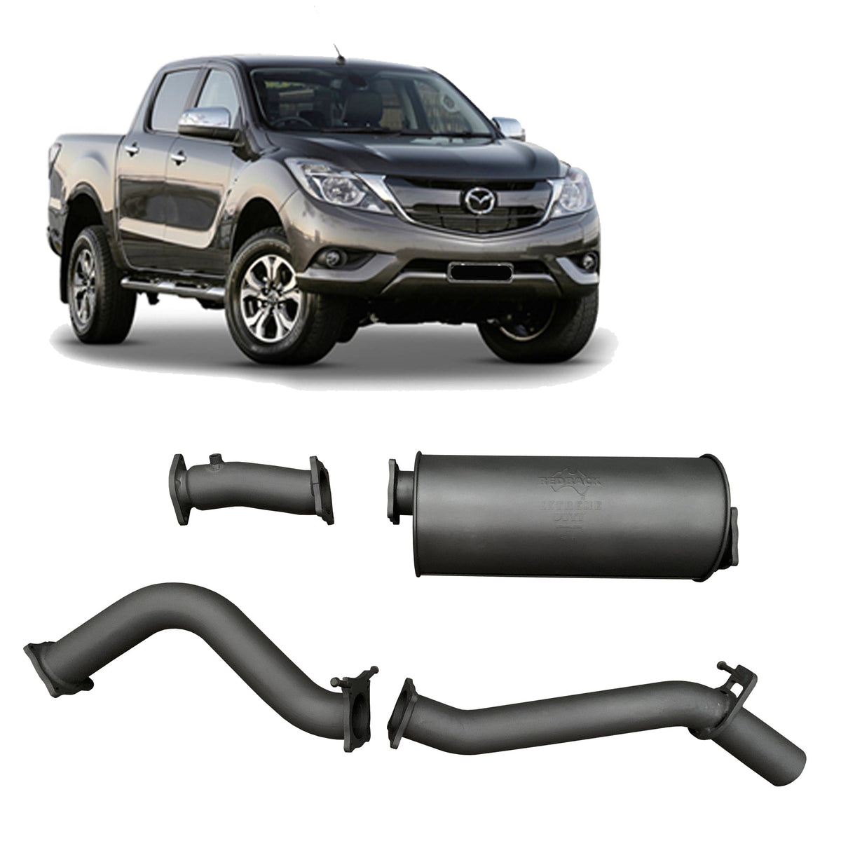 Mazda BT-50 3.2L DPF 2016 to 2020 3-inch DPF Back Exhaust System – Rob ...