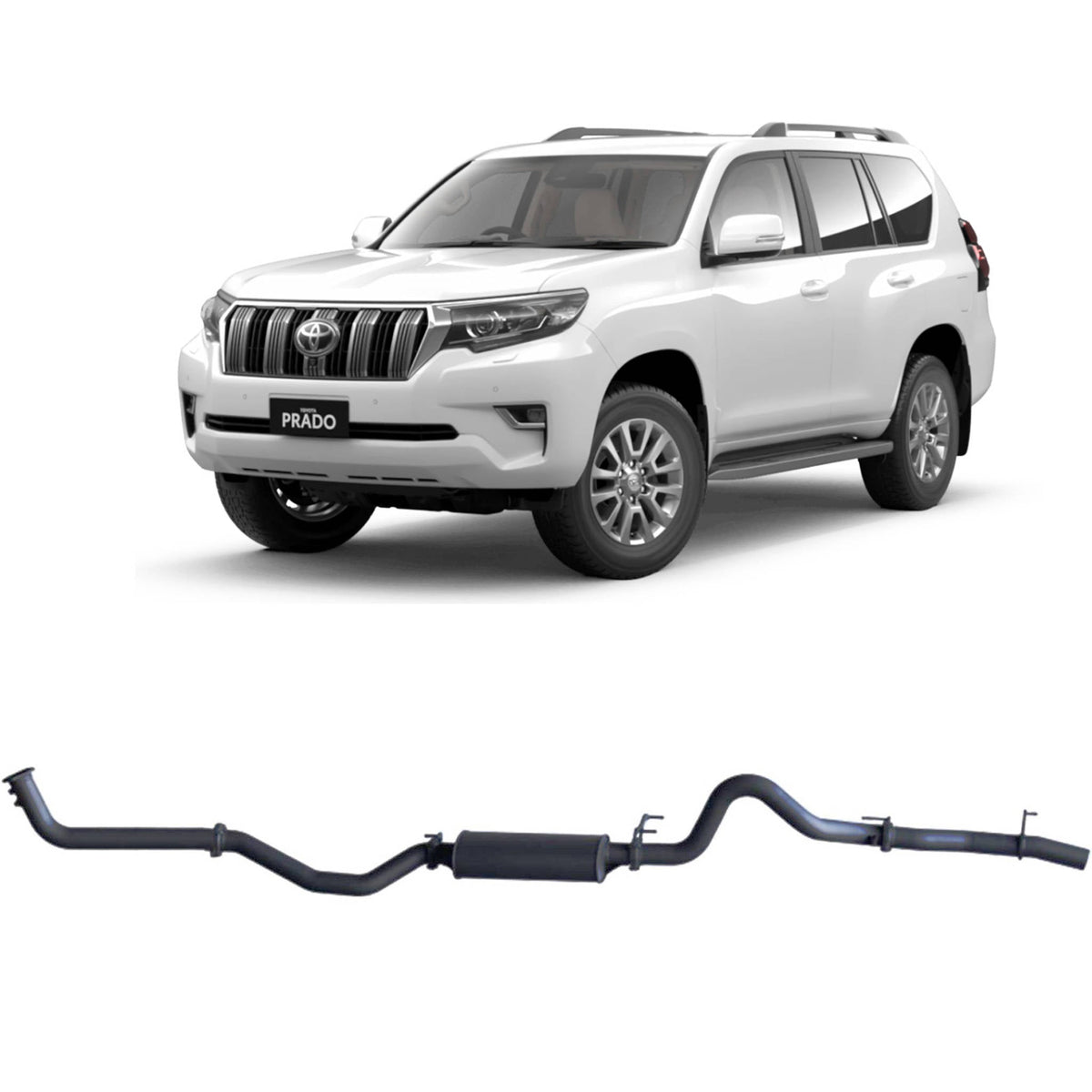 Toyota Prado 150 Series 2.8L DPF 2015+ Exhaust System – Rob Bliss Exhaust
