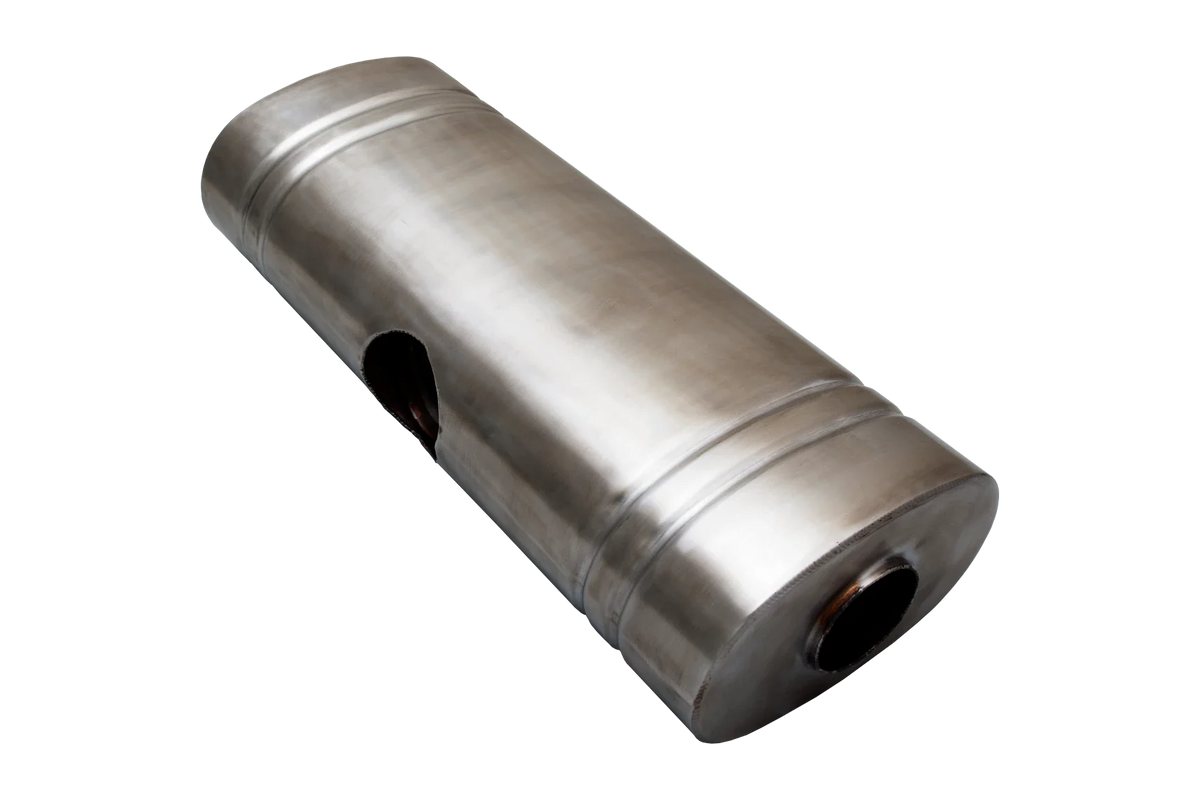 2-inch Dual Outlets 2.25-inch Inlet EAST/WEST Muffler – Rob Bliss Exhaust